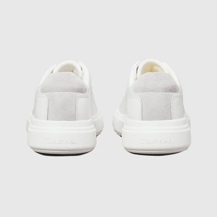 Calvin Klein Suede Cupsole Lace Up Sneaker - White Multi |ThirdBaseUrban