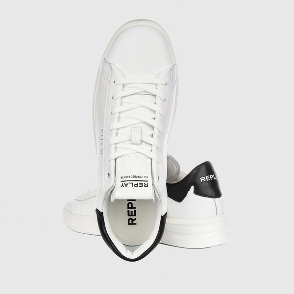 Replay University M Direct Sneaker - White |ThirdBaseUrban