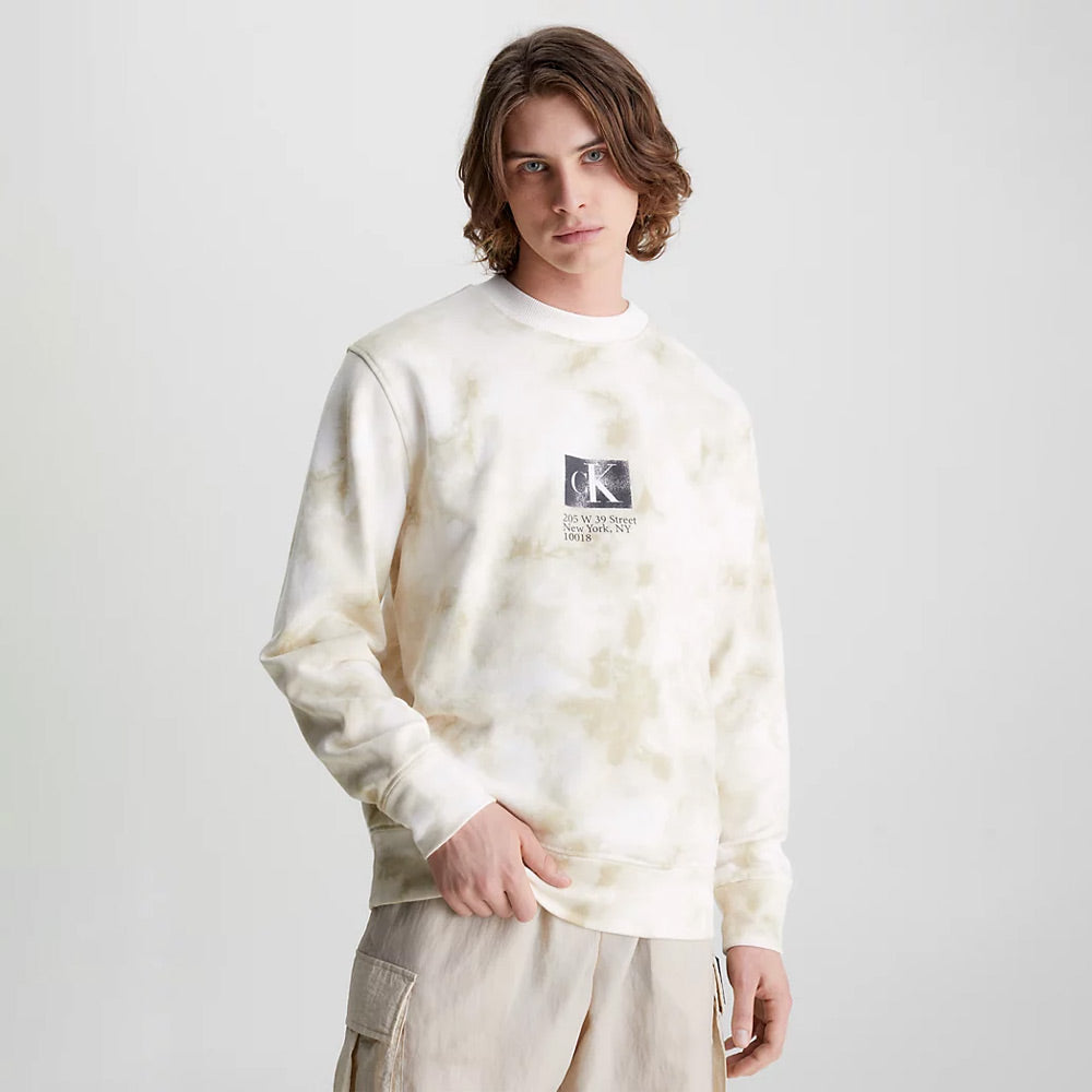 Calvin Klein Tie Dye Crew Neck - Print |ThirdBaseUrban