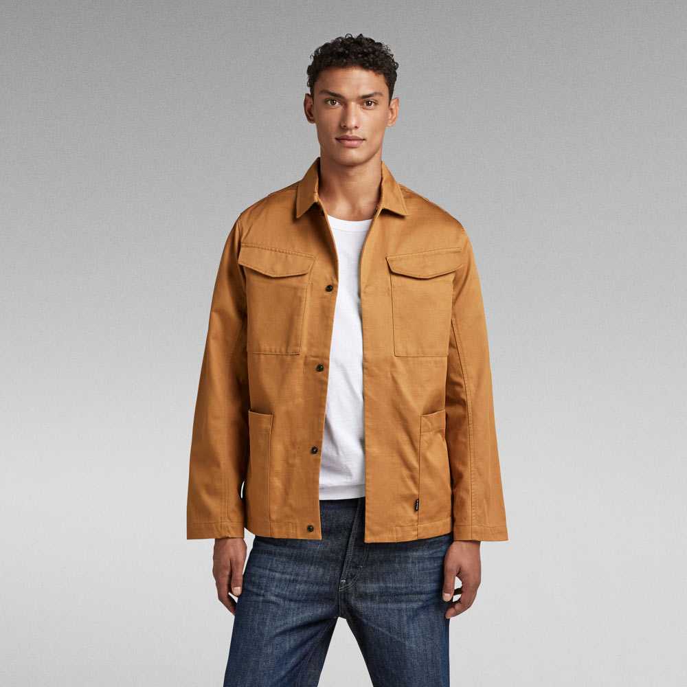G-Star Chore Overshirt Overshirts - Caramel |ThirdbaseUrban