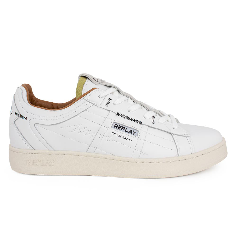 Replay Smash Lay Sneaker - White |ThirdbaseUrban