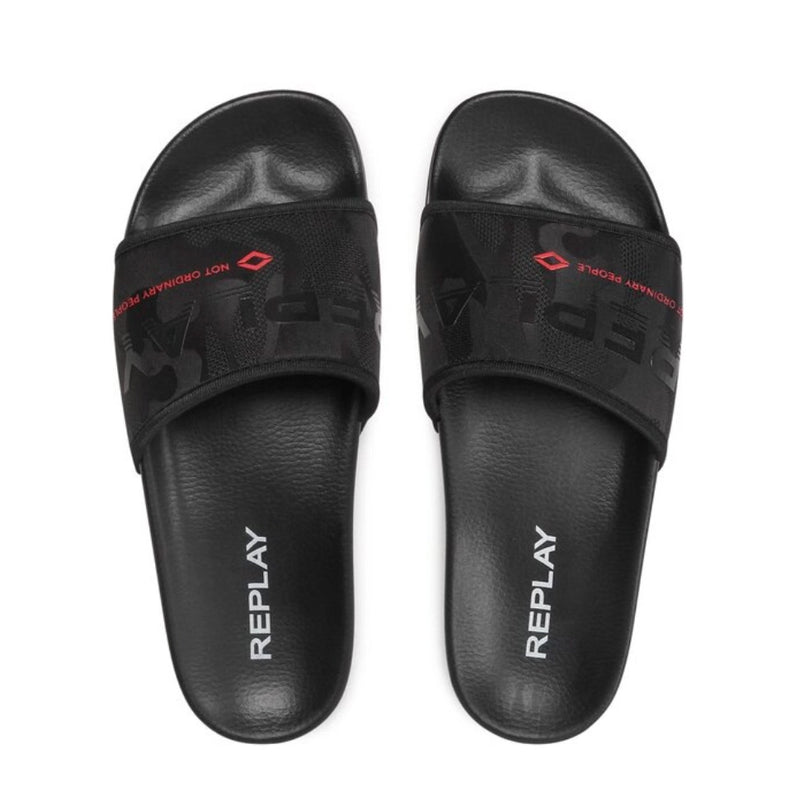 Replay Up Bic Slides - Black |ThirdBaseUrban